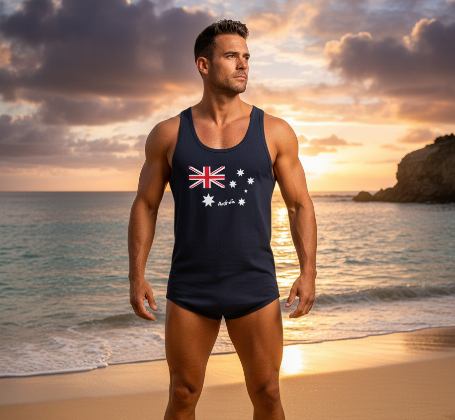227 Printed - Adult Singlets | Australia's Page & AMC