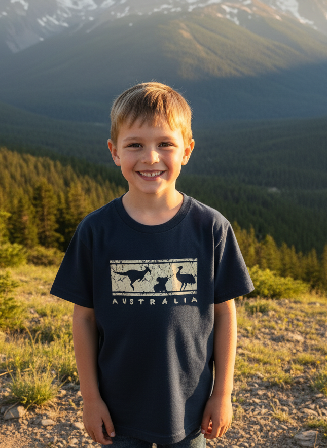 AEL 3 Animal Line Kids T-shirt | Australia's Page & AMC